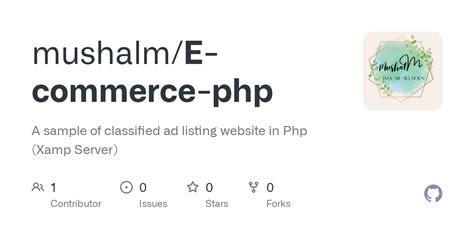Github Mushalme Commerce Php A Sample Of Classified Ad Listing