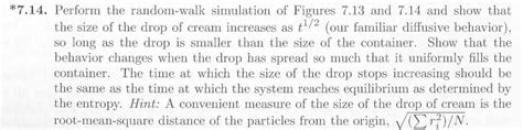 Solved Perform The Random Walk Simulation Of Figures 713