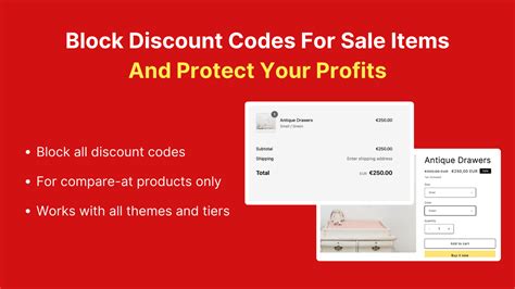 Dcb ‑ Discount Code Blocker Block Discount Codes From Sale Items With