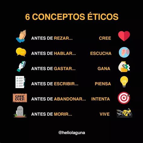 6 Conceptos Eticos