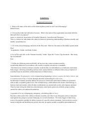 Human Sexuality Homework Pdf Assignment Assignment Instructions What Is The Name Of The