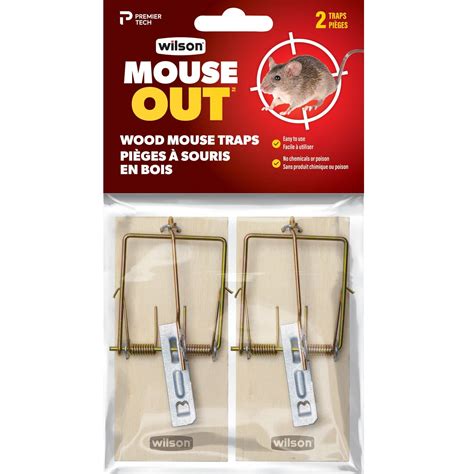 Wilson Predator Wood Mouse Traps 2 Pack Home Hardware