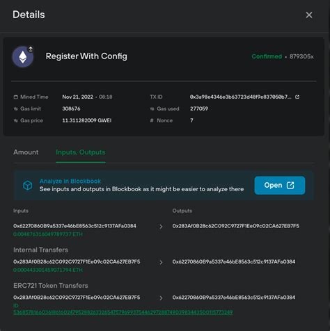 ethereum eth token transfers and internal transactions in trezor suite