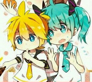 Pin De Lendy En Len X Miku Vocaloid Kawaii
