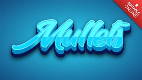 Mullets Web Text Effect Generator