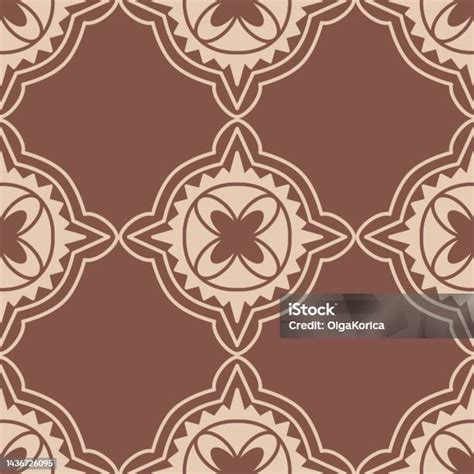 복잡한 유기 패턴이 있는 베이지색 흑백 매끄러운 패턴 텍스타일 디자인을 위한 벡터 일러스트레이션 간단한 기하학적 장식 0명에 대한 스톡 벡터 아트 및 기타 이미지 Istock