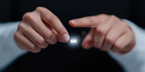A Close Up Of Hands Manipulating A Small Glowing Object Showcasing