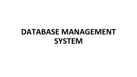 SOLUTION Database Management Basic Concepts Studypool