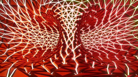 glowing 3d tornadoes design 3d rotating loop with glowing lines sci fi tree with looped space