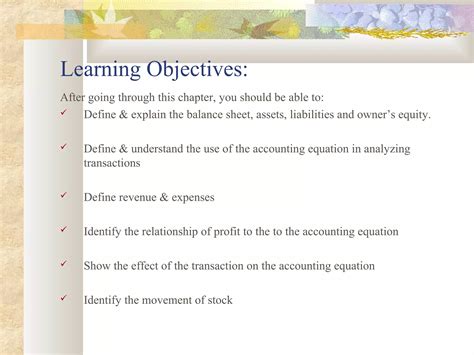 Ch 3 Accounting Equation And Classification Ppt