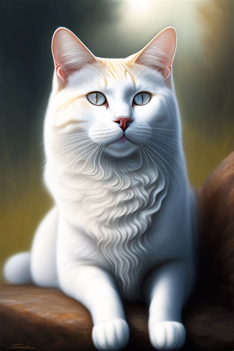 Lexica White Cat Masterpiece
