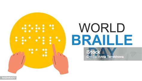 세계 점자의 날 맹인 점자 코드 기호를 읽는 알파벳 1월 4일 플랫 벡터 기호입니다 개념에 대한 스톡 벡터 아트 및 기타 이미지 개념 공휴일 교육 Istock