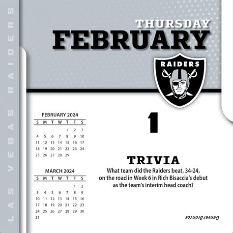 Free Printable Raiders Schedule 2018 Download Free Printable Raiders