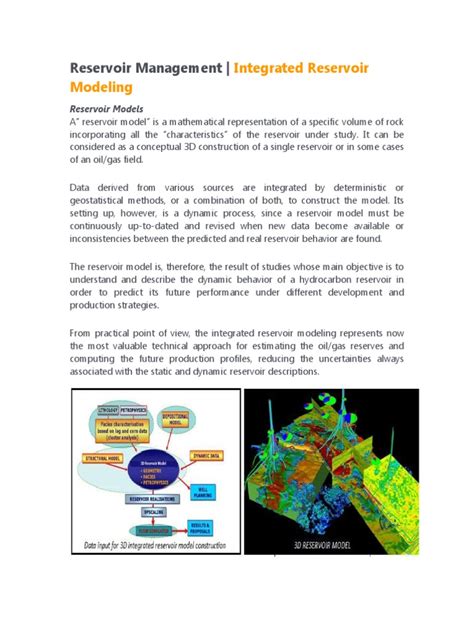 Reservoir Management2 Download Free Pdf Conceptual Model