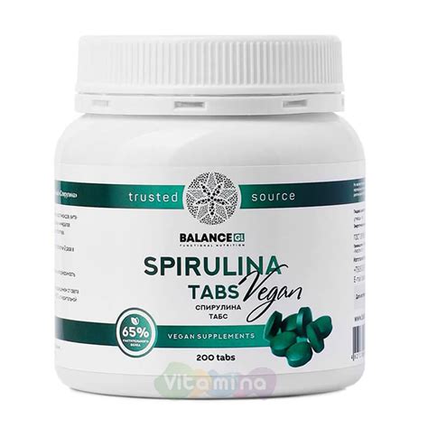 BALANCE GL Спирулина Табс Spirulina Tabs, 200 шт купить в интернет ...