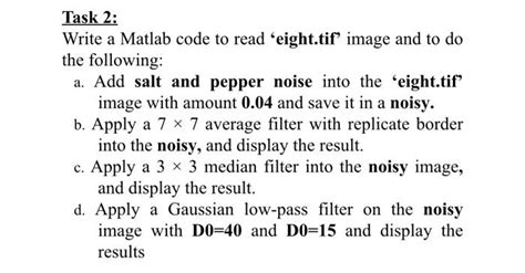 Solved Task Write A Matlab Code To Read Eight Tif Image Chegg