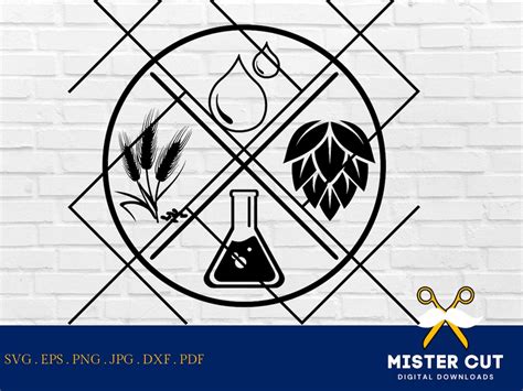Beer Ingredients Svg Shirt Vector Design Sign Svg Svg Idea T Png