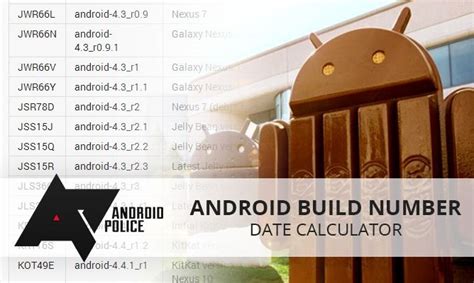 our new android build number date calculator takes the mystery out of