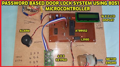 Svsembedded 9491535690 7842358459 Password Based Door Lock🔒🚪system