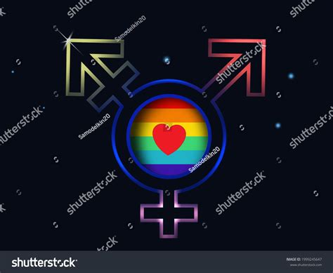 Lgbt Unity Symbol Transgender Gender Symbol Stock Vector Royalty Free 1999245647 Shutterstock