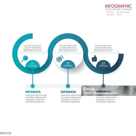 벡터 원형 화살표 인포 그래픽을 설정합니다 요소 Infographic 다이어그램 그래프 프레 젠 테이 션 및 차트 서식 파일 옵션 부품 단계 또는 프로세스와 비즈니스 개념