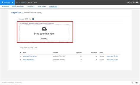Qualtrics Data Import Qsf Questionpro Help Document