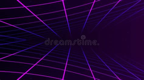 Abstract Retro Synthwave Grid Loop Animation Background 3d Render