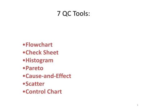 PPT 7 QC Tools PowerPoint Presentation Free Download ID 2213589