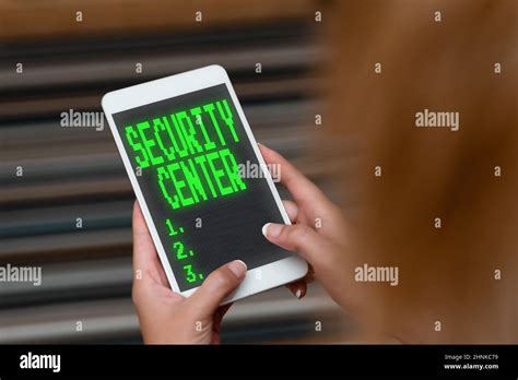Text Showing Inspiration Security Center Concept Meaning Centralized