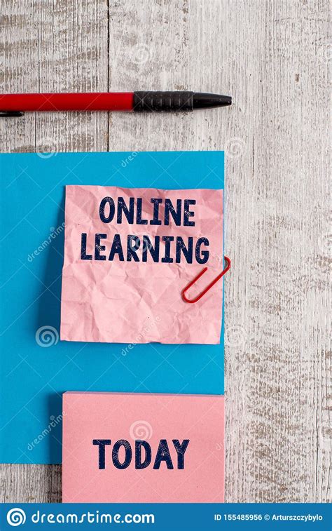 Word Writing Text Online Learning Business Concept For Larning With