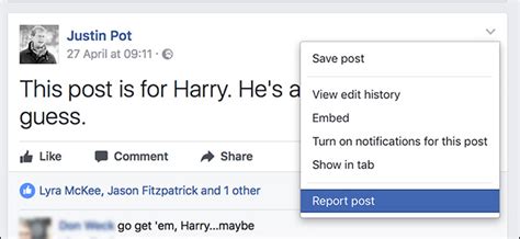 How To Report A Facebook Post
