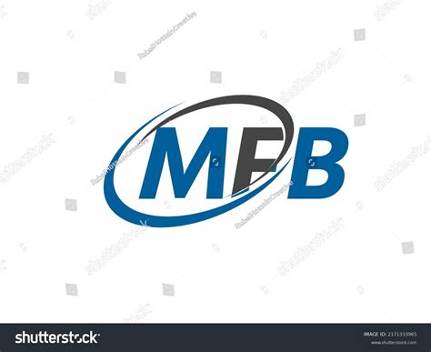 Mfb Letter Initial Logo Design Vector Stock Vector Royalty Free