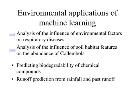 Ppt Applications Of Machine Learning To Ecological Modelling Powerpoint Presentation Id 9723088