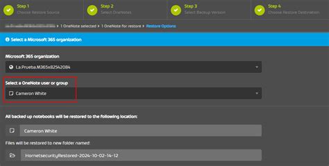 How Do I Restore An Entire Onenote User Or Group Hornetsecurity Knowledgebase