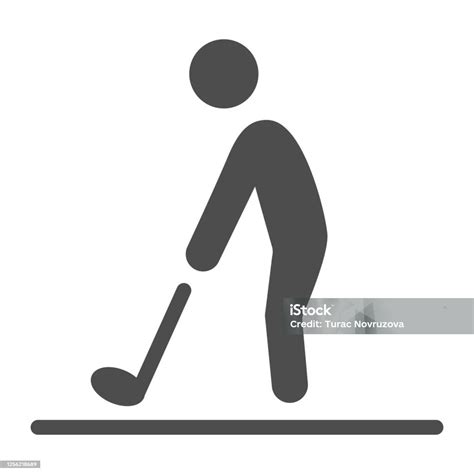 골퍼 솔리드 아이콘 골프 컨셉 흰색 배경에 골프 사인을 재생 남자 실루엣 모바일 개념과 웹 디자인을위한 글리프 스타일의 골프 플레이어 아이콘 벡터 그래픽 0명에 대한 스톡