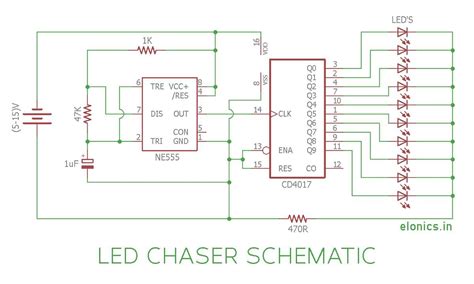 How To Build An Effective LED Light Chaser Circuit Step By Step Guide With Diagram How To Build An Effective LED Light Chaser Circuit Step By Step Guide With Diagram