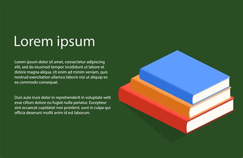 책의 아이소메트릭 3d 벡터 일러스트 레이 션 배너 더미 3차원 형태에 대한 스톡 벡터 아트 및 기타 이미지 3차원 형태 가리기 개념 Istock