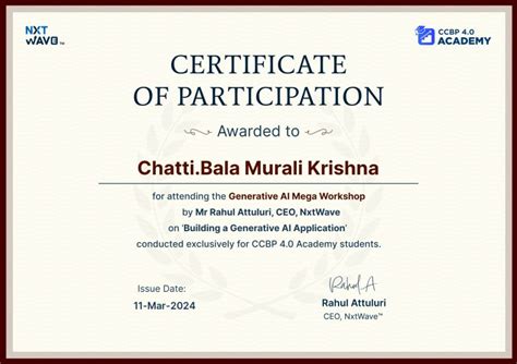 Chattibala Murali Krishna On Linkedin Nxtwave Ccbp Ccbpian Codingpractise Codingprogram