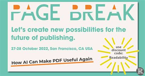 register now for pagebreak publishing conference