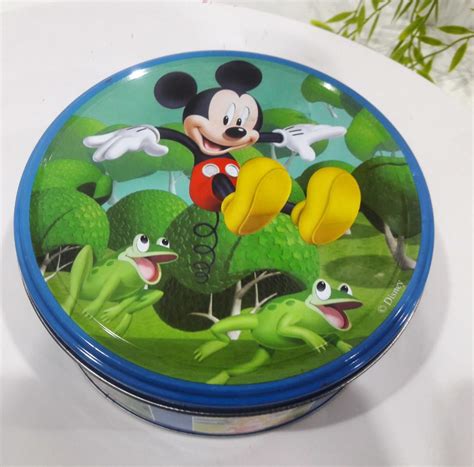 Disney Mickey Mouse Biscuit Cookies Tin Container Collectable Hobbies And Toys Collectibles