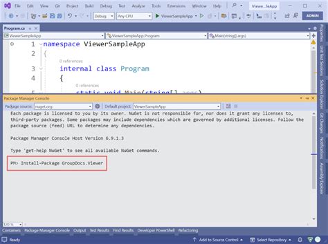 Install GroupDocs Viewer For NET Documentation