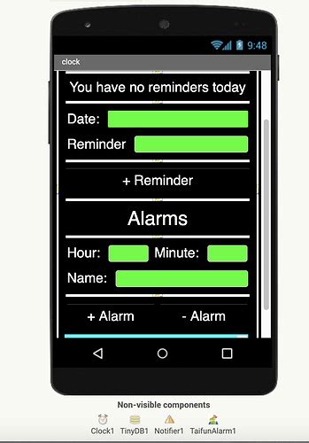 Creating Alarm Feature MIT App Inventor Help MIT App Inventor Community