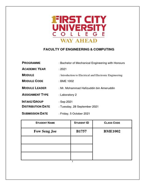fow seng joe b1757 lab 2 iee download free pdf electrical resistance and conductance