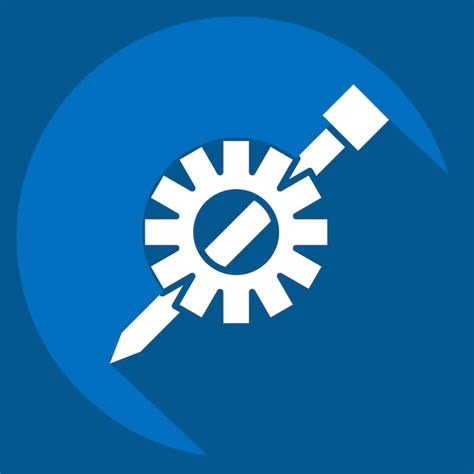 Premium Vector Icon Tech Resource Related To Creative Concept Symbol Long Shadow Stylesimple