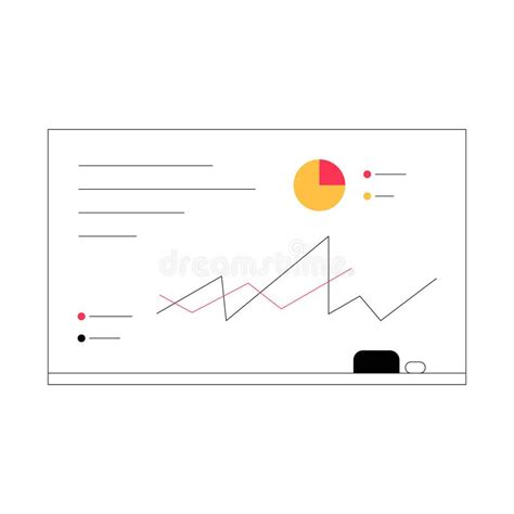 business analytics dashboard with charts in flat vector illustration