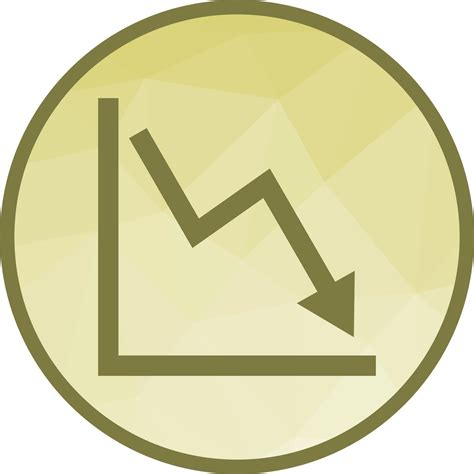 Declining Line Graph Low Poly Background Icon Vector Art At Vecteezy