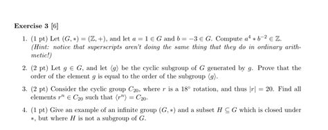 Solved Exercise 3 6 1 ﻿pt ﻿let Gz ﻿and Let