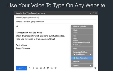 Voice In Edge Add On For Speech To Text Dictation