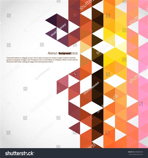 Background Geometric Shapes Colorful Mosaic Pattern Stock Vector Royalty Free 658888540