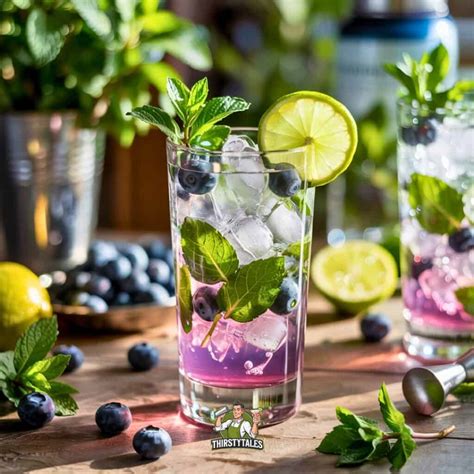 Blueberry Mojito Cocktail Recipe Thirsty Tales